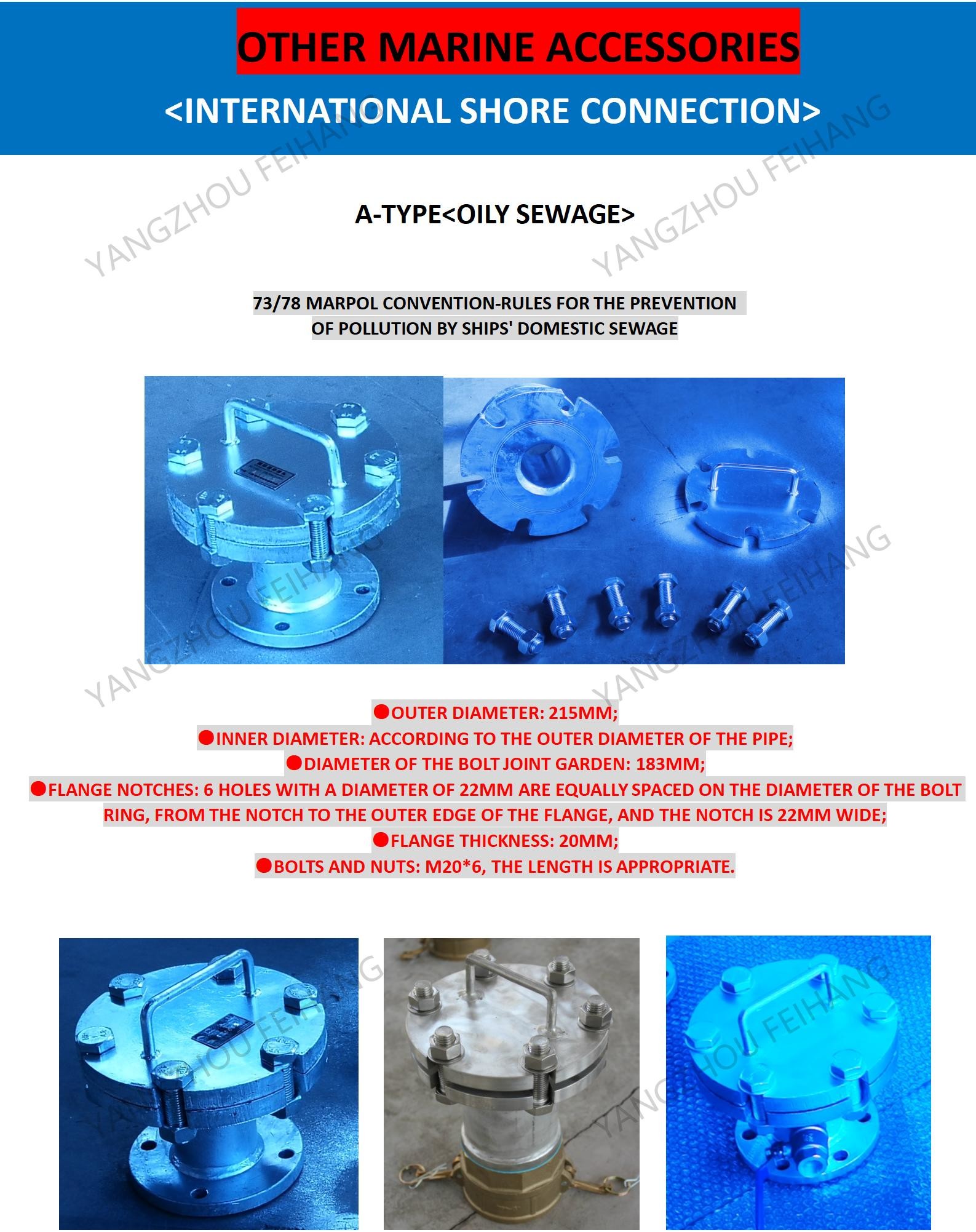 Oil Sewage Shore Connection 20-150A Application For Oil And Sewage ...