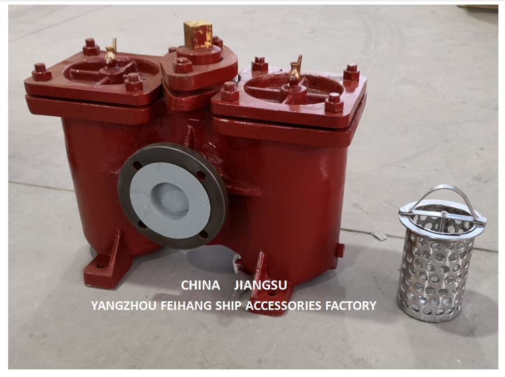Double Low Pressure Oil Filter AS50-0.40/0.22 Cb/T425-94 Duplex Low ...
