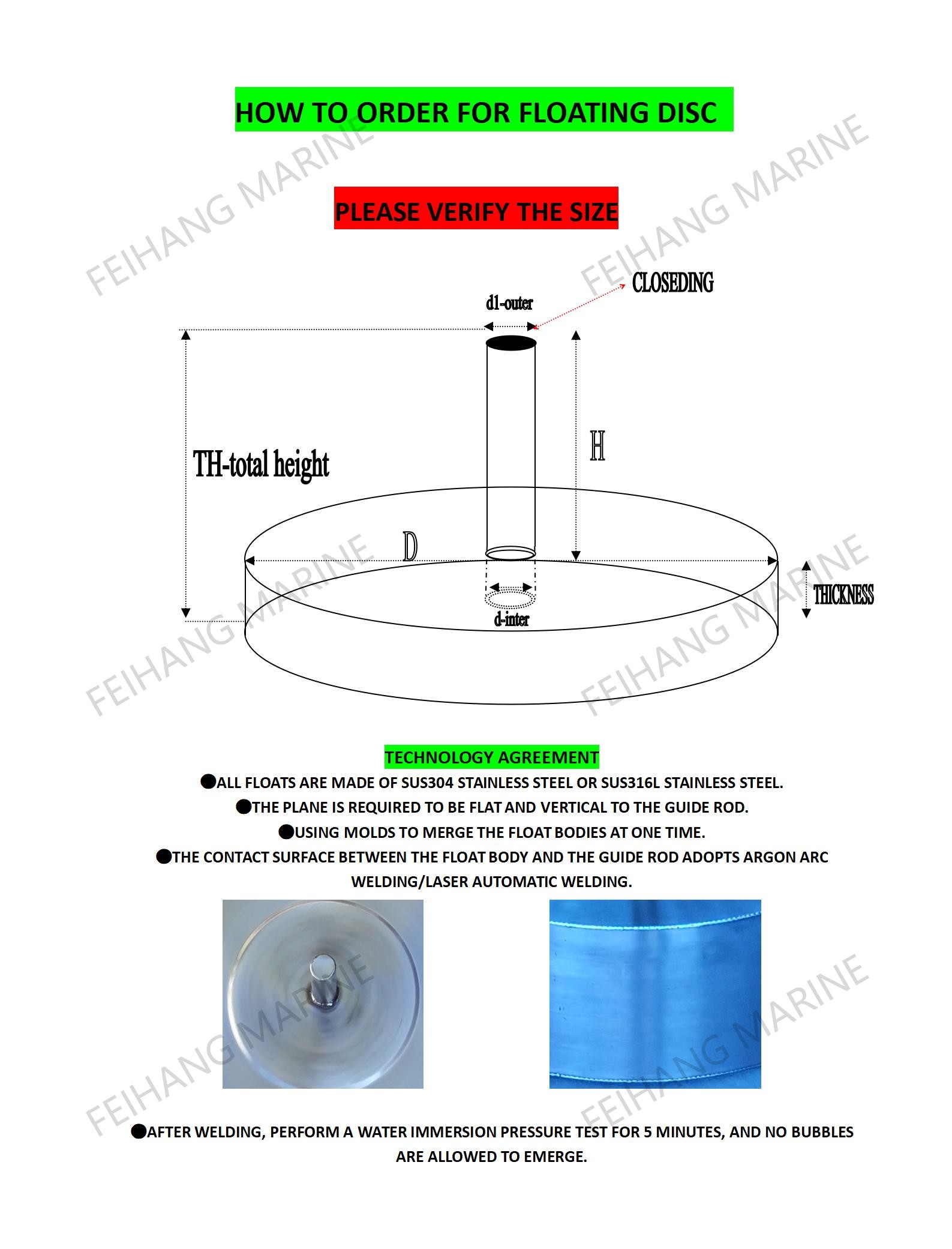 Air Vent Float Disc (Floaters) Technical Parameter & Air Vent Head ...