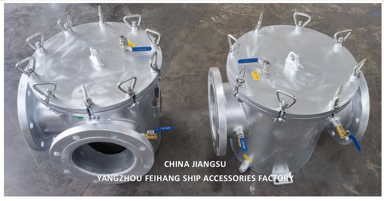 MAIN ENGINE SEA WATER STRAINER & SEA WATER FILTERS SZIE-8"-DN200 CARBON ...