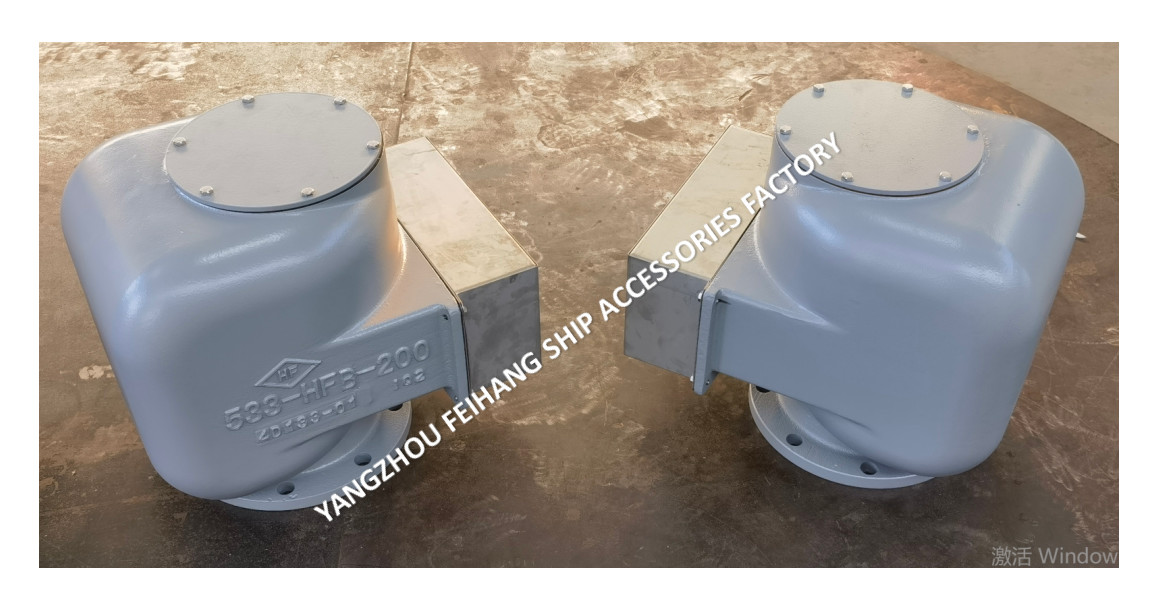flange cast iron float type ballast tank breathable cap with fire net ...
